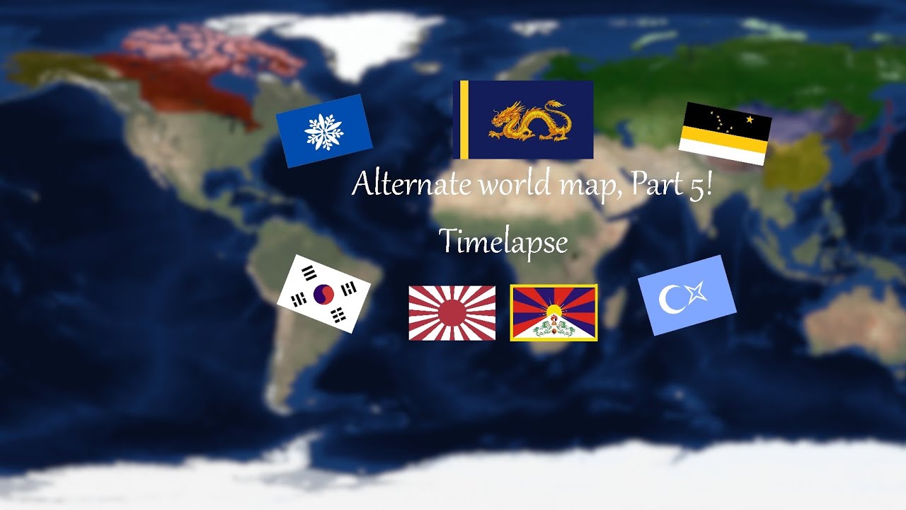 Alternate world map, Part 5! Timelapse - YouTube