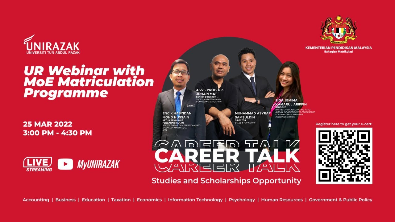 UR WEBINAR WITH MOE MATRICULATION PROGRAMME - YouTube