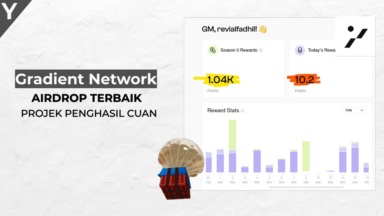Gradient Network Airdrop JP Penghasil Uang!!! the next grasss!!! - YouTube
