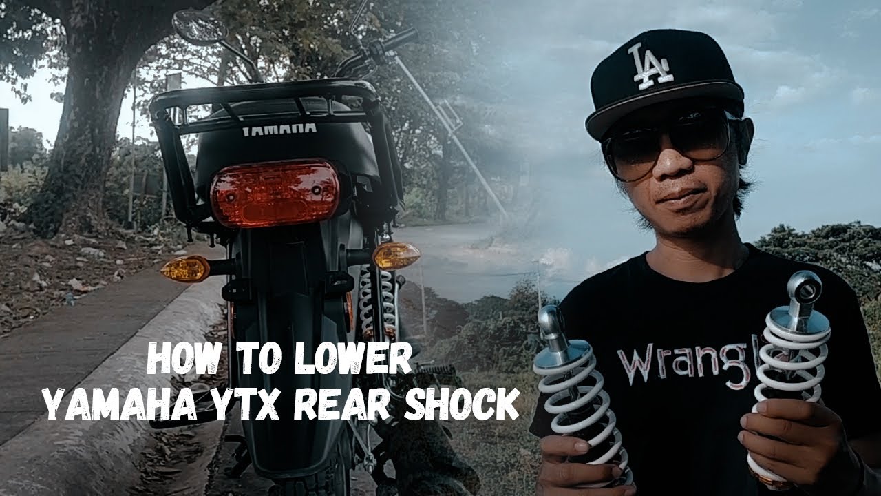 HOW TO LOWER YAMAHA YTX REAR SHOCK - YouTube