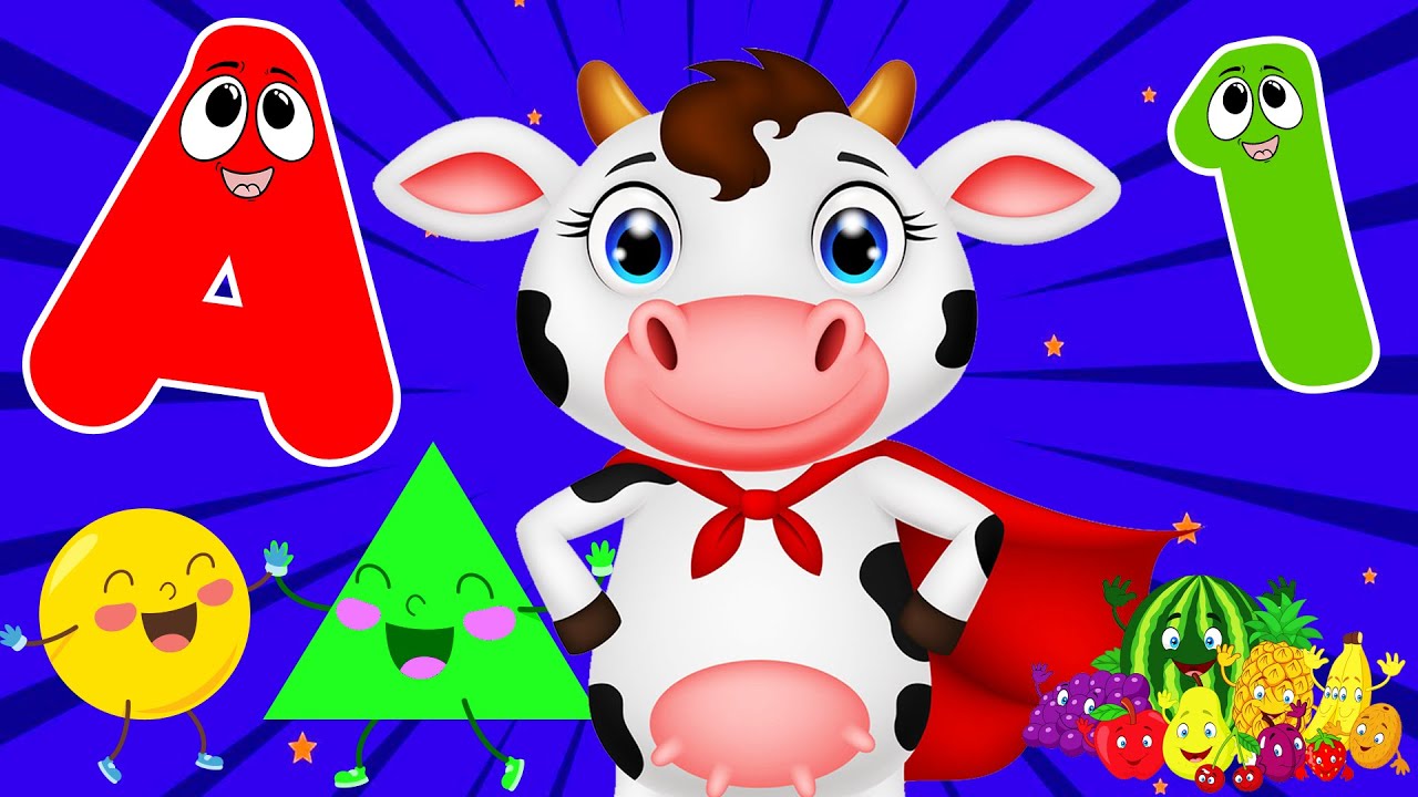 Learn ABC, 123, Colors, Shapes and more | #abcdsong #123 - YouTube