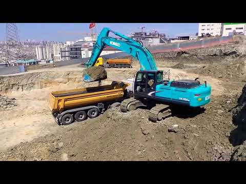 Kobeco Sk 350lc Ekskavatör İle Hafriyat Yükleme Yapıyor Ustamız Seri Şekilde