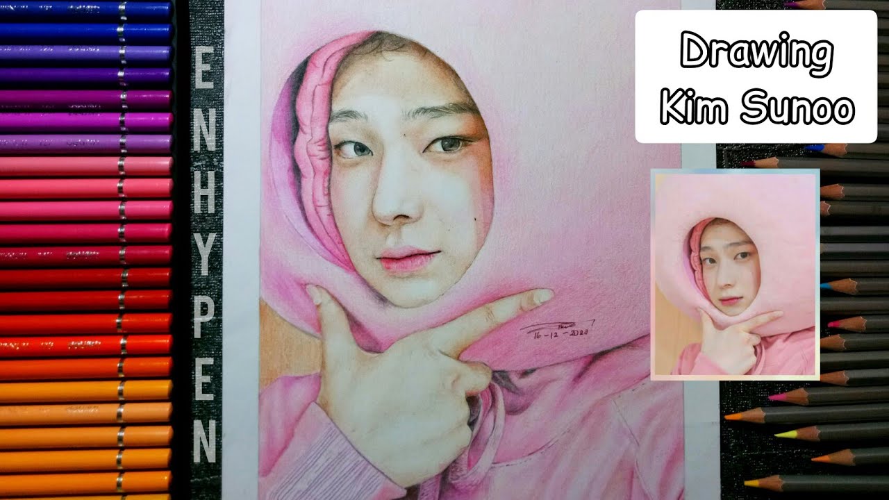 [Enhypen] Drawing Kim Sunoo Enhypen || Menggambar Sunoo Enhypen -Speed ...