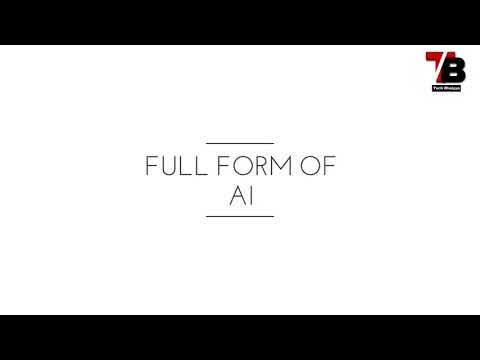 Full form of AI - YouTube