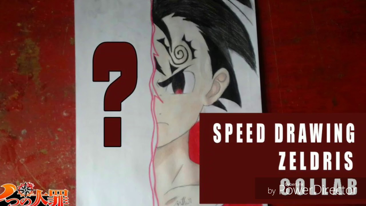 Speed Drawing| Zeldris (Nanatsu No Taizai) Collab - YouTube