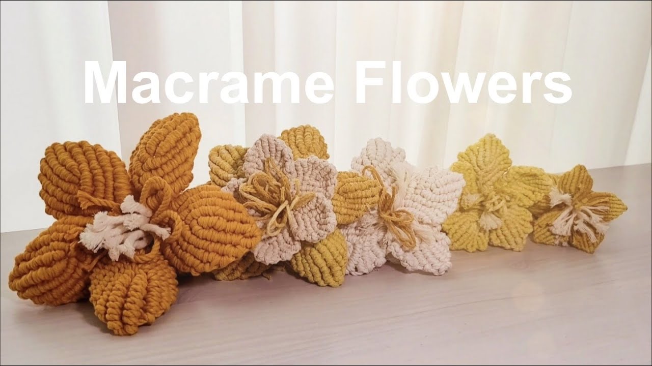 (ENG) Macrame Flower /마크라메꽃 - YouTube