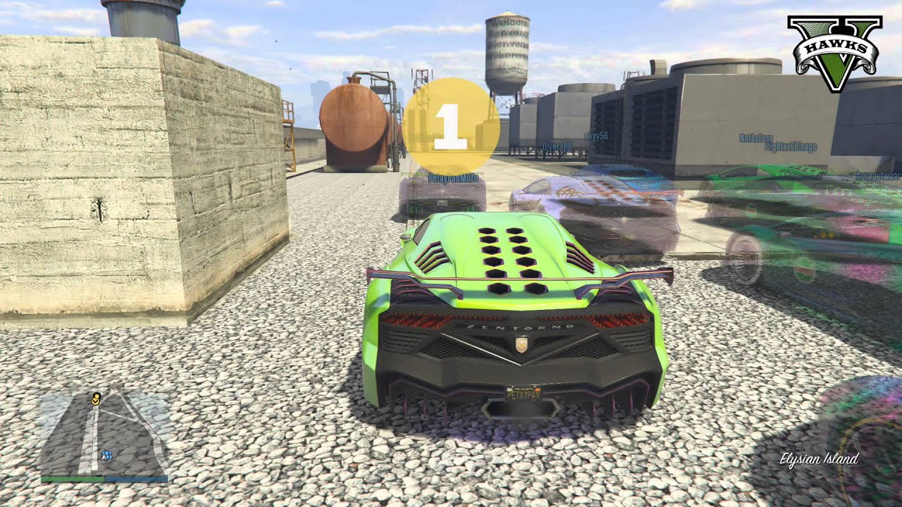 GTA 5 Ninja Turtle Slides - GTAV Custom Races - YouTube