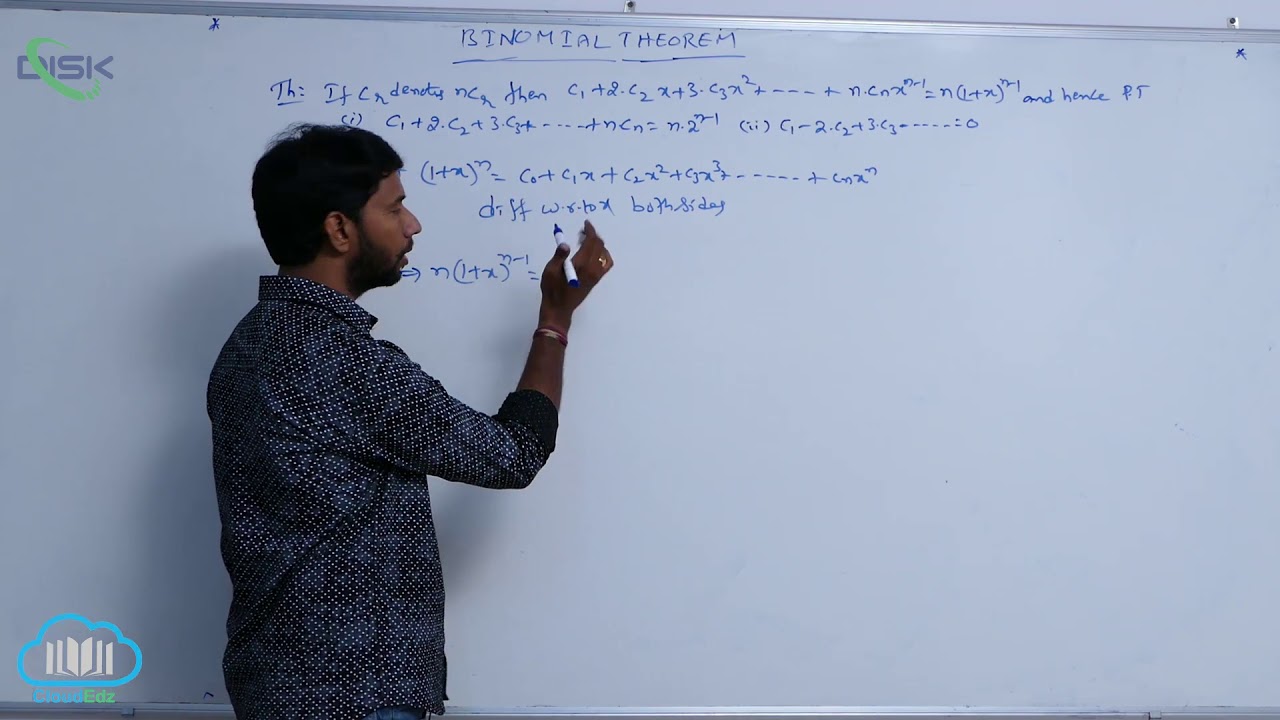 Binomial Theorem for positive integral index || Theorem on Binomial ...
