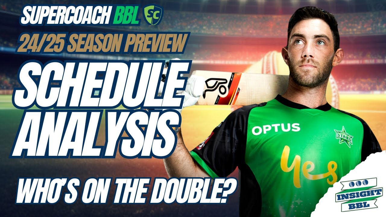 BBL Supercoach | Schedule Analysis: Attacking Double Game Weeks - YouTube