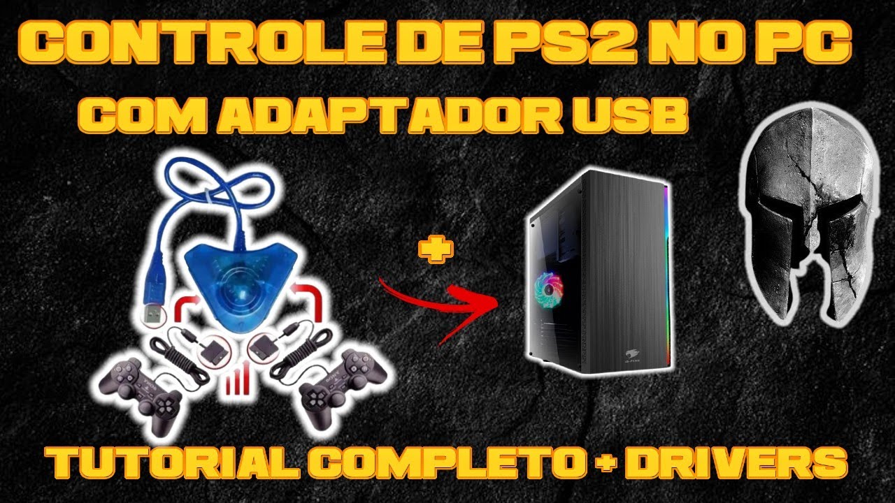 Como instalar controle de PS2 no PC com adaptador USB? - YouTube