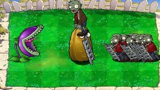 Plants vs Zombies Hack - Chomper vs Ladder Zombie vs Tall-Nut