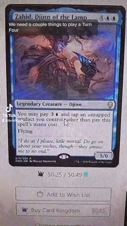 #02. 18 $18 decks. Zahid. Early Equipments summon Zahid. Then swing. #mtg #edh #commander # ...