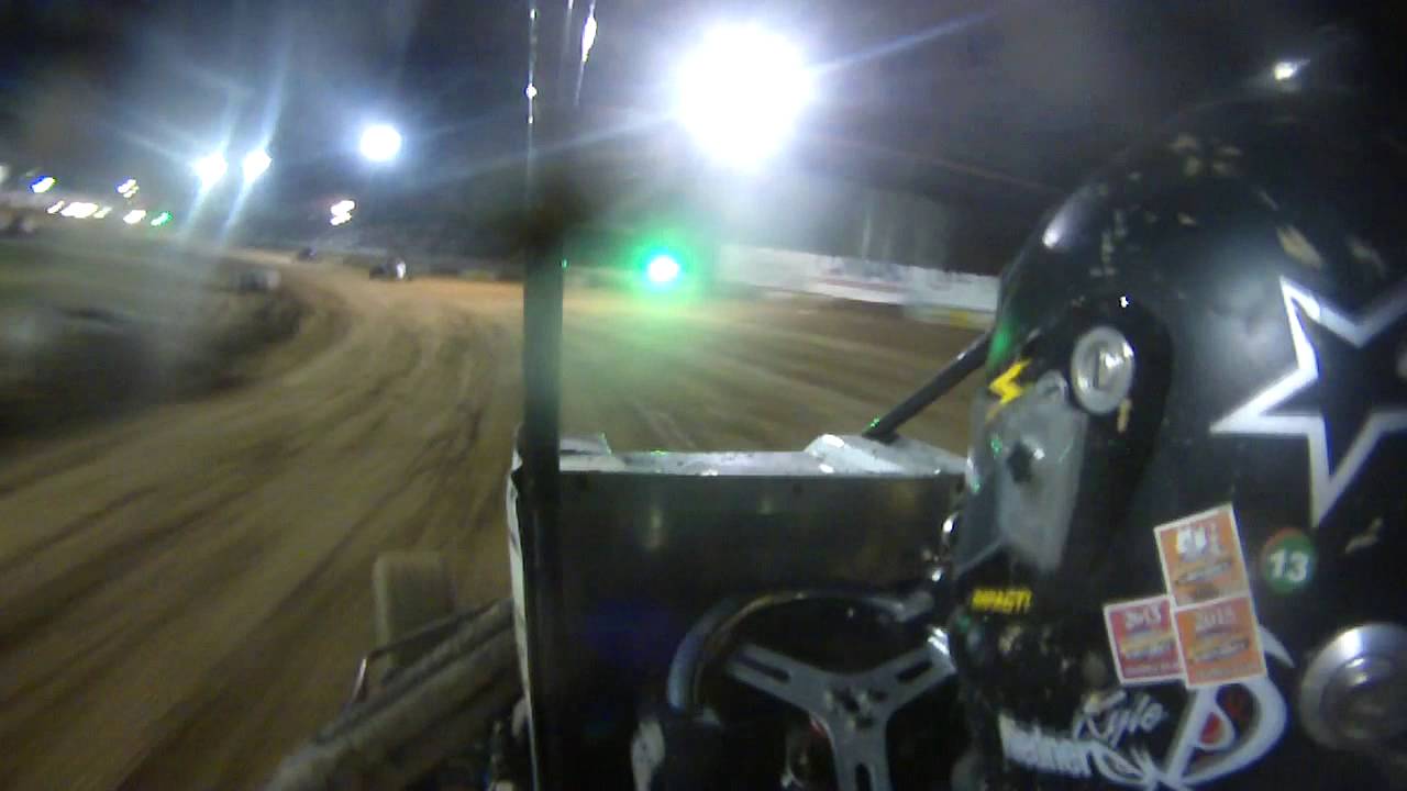 BMARA Midget B Main Rockford Speedway 6/29/16 - YouTube