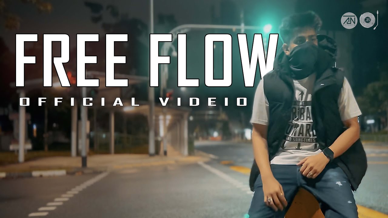 AJN - Free Flow | Official Music video | 4K | NEW ENGLISH & HINDI RAP SONG 2023 - YouTube