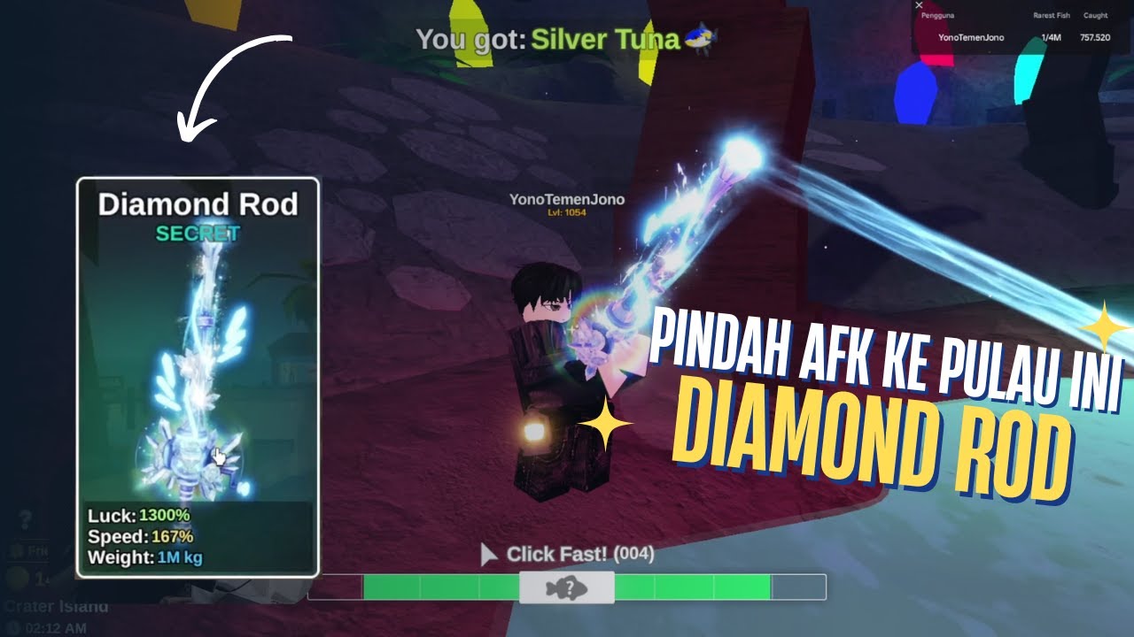 EXPERIMENT KE 2 TES PANCINGAN DIAMOND ROD NO ENCHANT !! - YouTube