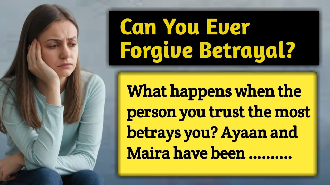 "Can You Ever Forgive Betrayal?" The Powerful Journey of Trust, Pain ...
