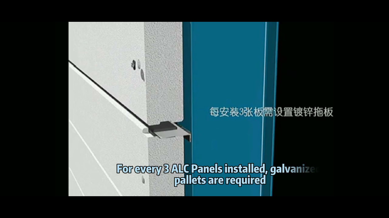 AAC panel + Steel Strcture installtion - YouTube
