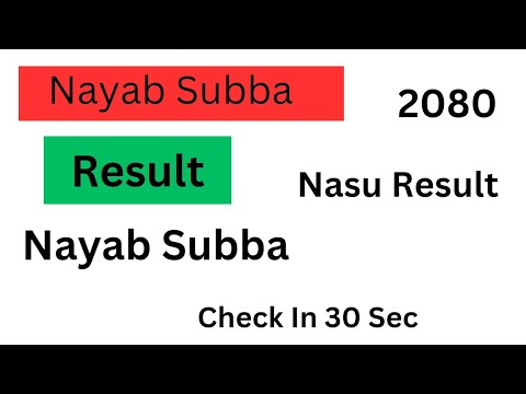 Nayab Subba Result 2080-Loksewa Aayog - YouTube