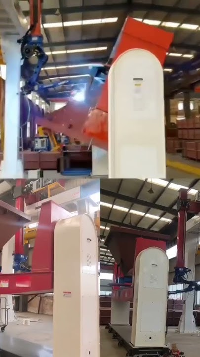 #Yaskawa #robot welding workpiece, equipped our linear track two aixs U type positioner - YouTube