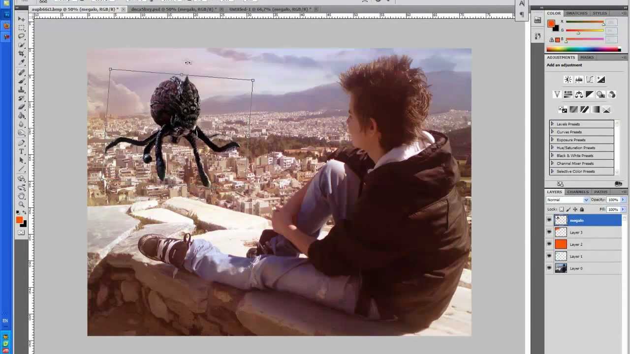 Alien Invasion Photoshop Cs5 - YouTube