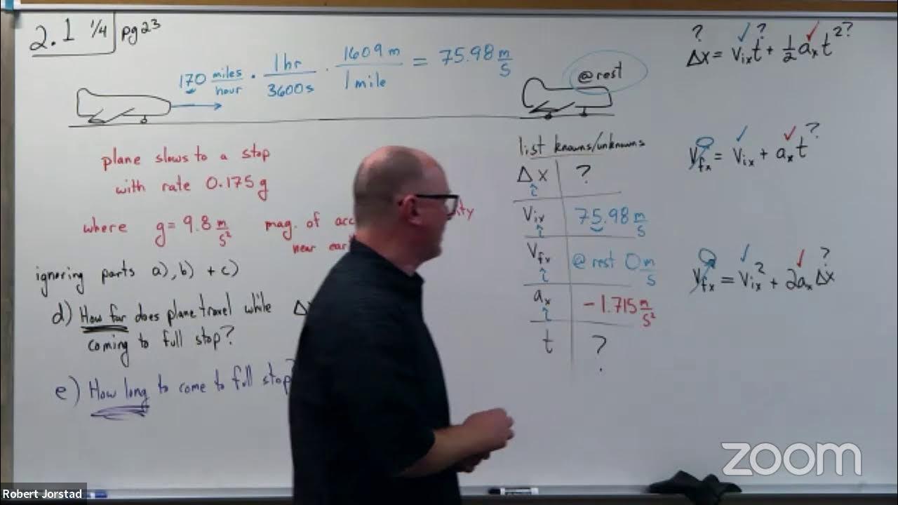 1D Constant acceleration kinematics: Intro & 1st worked NUMERICAL problem - YouTube