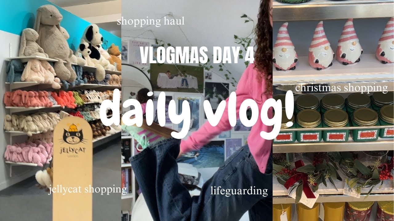 festive daily vlog *christmas shopping and haul, christmas playlist ...