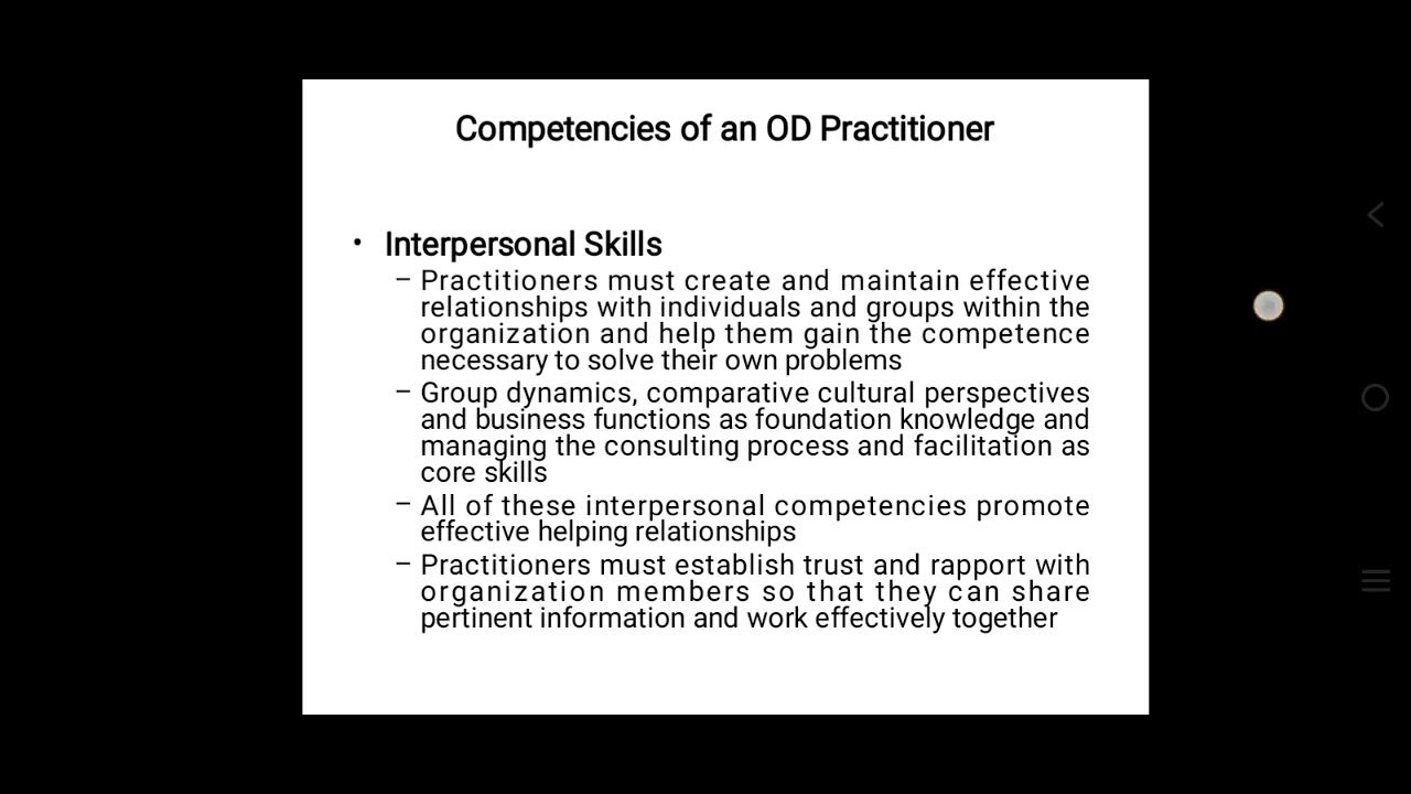 chapter 3 The Organization Development Practitioner - YouTube