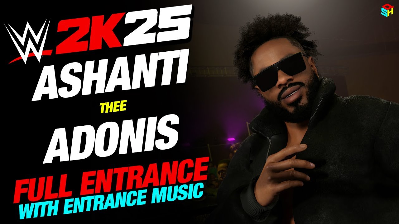 ASHANTE THEE ADONIS WWE 2K25 ENTRANCE - #WWE2K25 ASHANTE THEE ADONIS ...