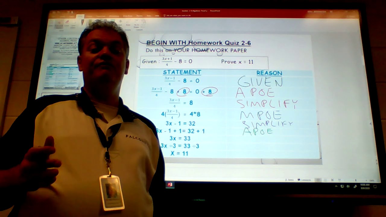 Geometry Section 2-6 Part 1 - YouTube