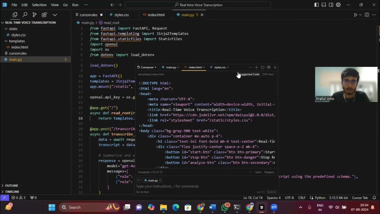Supercharge Your Coding with Cursor Al | Build a Live Voice ...