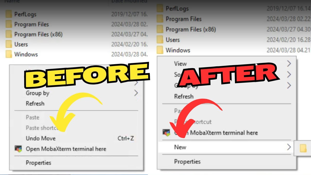 CARA MENGEMBALIKAN MENU "NEW" YANG HILANG PADA KLIK KANAN WINDOWS 10 ...