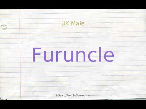 How to pronounce furuncle - YouTube