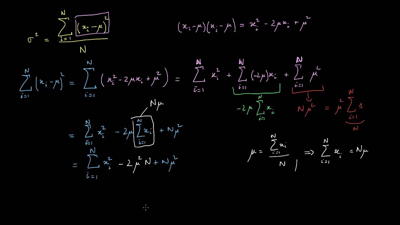 D'autres formules de la variance - YouTube