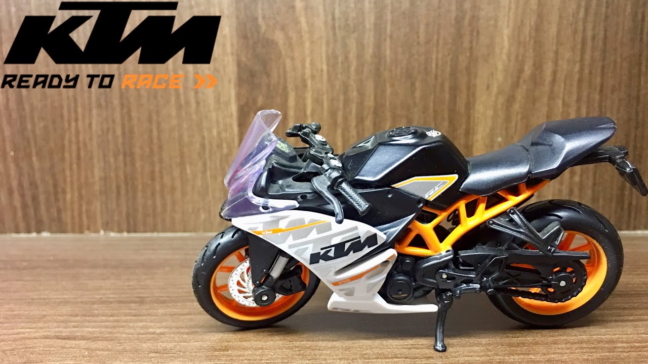 TOY KTM RC 390 Diecast model 1:18 by mineature automobiles - YouTube