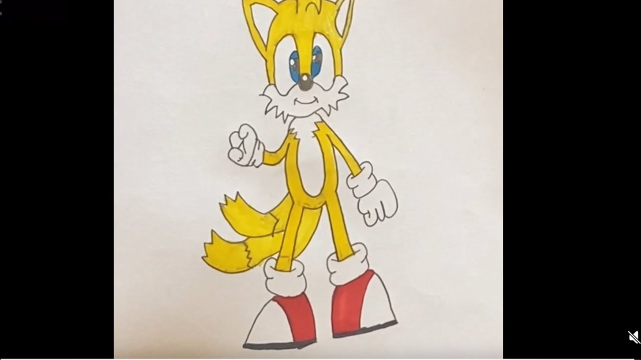 How to Draw Tails from Sonic the Hedgehog | Step by Step Tutorial - YouTube