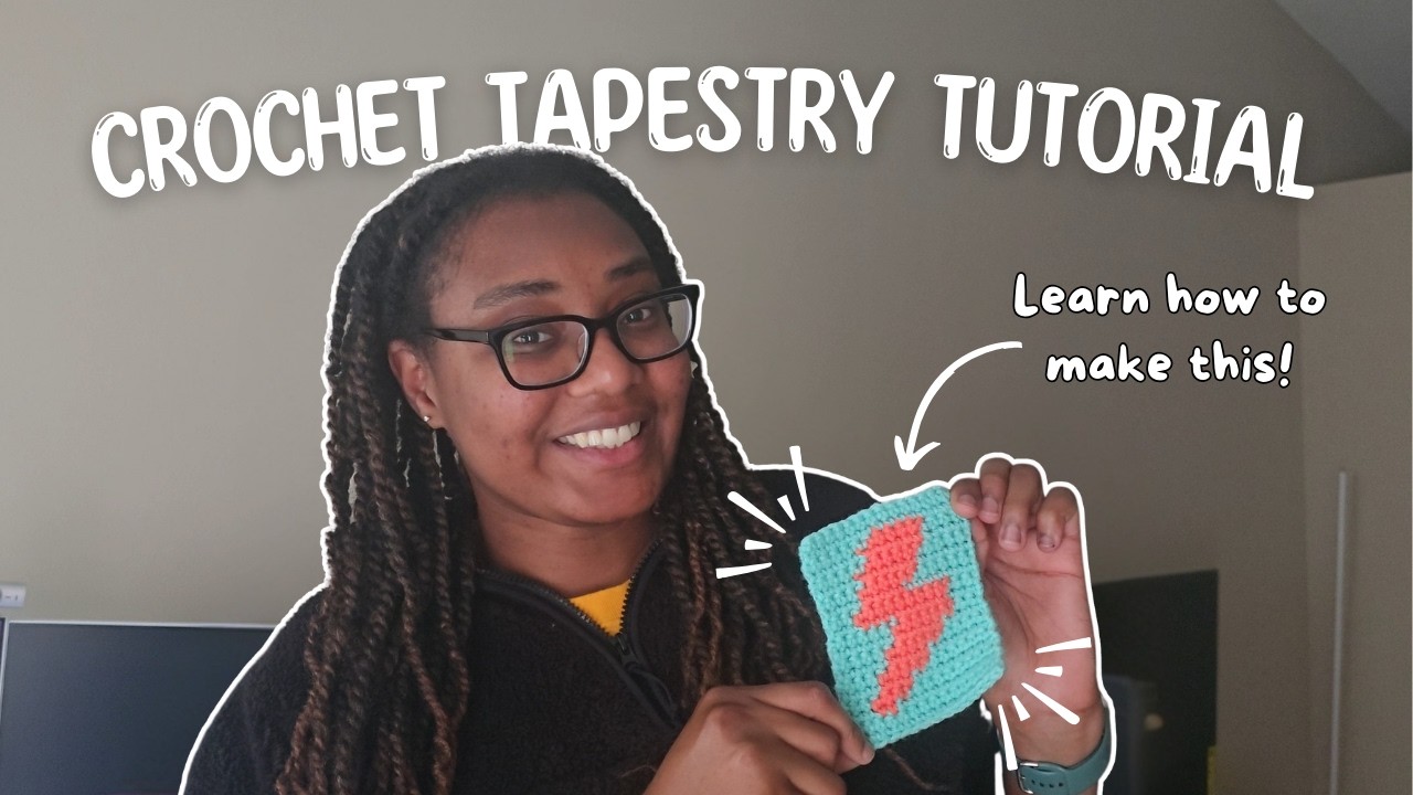 How to Crochet Tapestry with 2 Colors | Step-by-Step Tutorial for ...