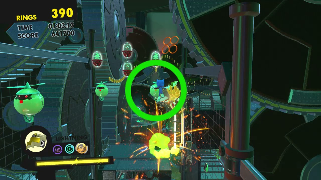 Sonic Forces - Arsenal Pyramid - Super Sonic - Lightning Wispon - 01:21 ...