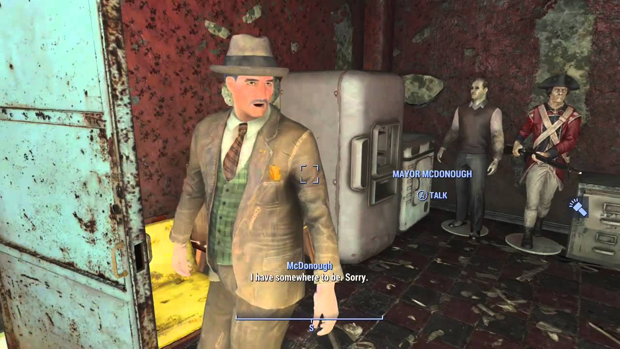 Fallout 4 - Mayor McDonough Has a Busy Day - YouTube