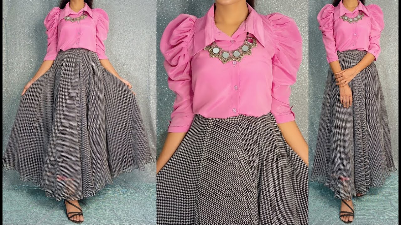 Shirt top cutting and stitching / ladies shirt cutting and stitching ...