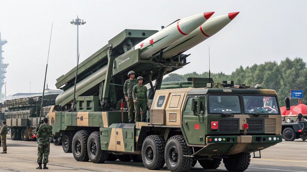 HTF5680A1: China’s Mobile Launch Platform for the DF-26 Missile - YouTube
