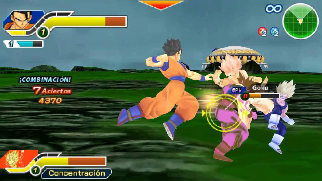 gohan definitivo y goku dorado vs goku maligno y majin Vegeta - YouTube