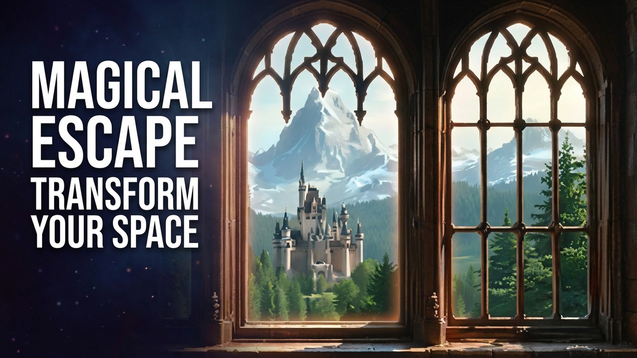 Step Into a Fairytale Castle | Relaxing Window Projector 4K - YouTube