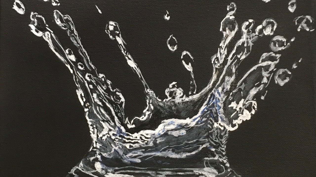 ABT2 CRe8 Live: FREE learn to paint a water splash in Acrylic - YouTube