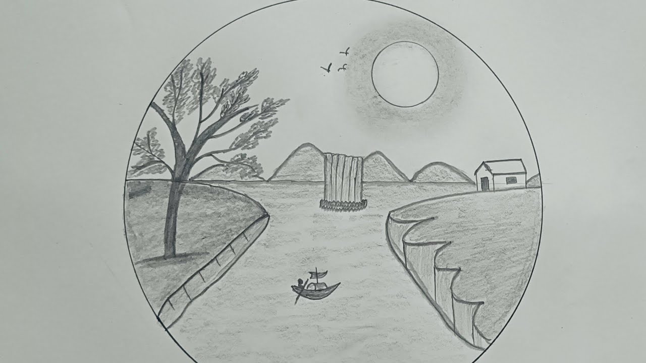 amezing circle drawing with pencil colour ll beutiful circle drawing ...