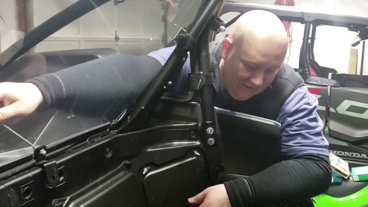 5 point harness install on kawasaki krx 1000 - YouTube