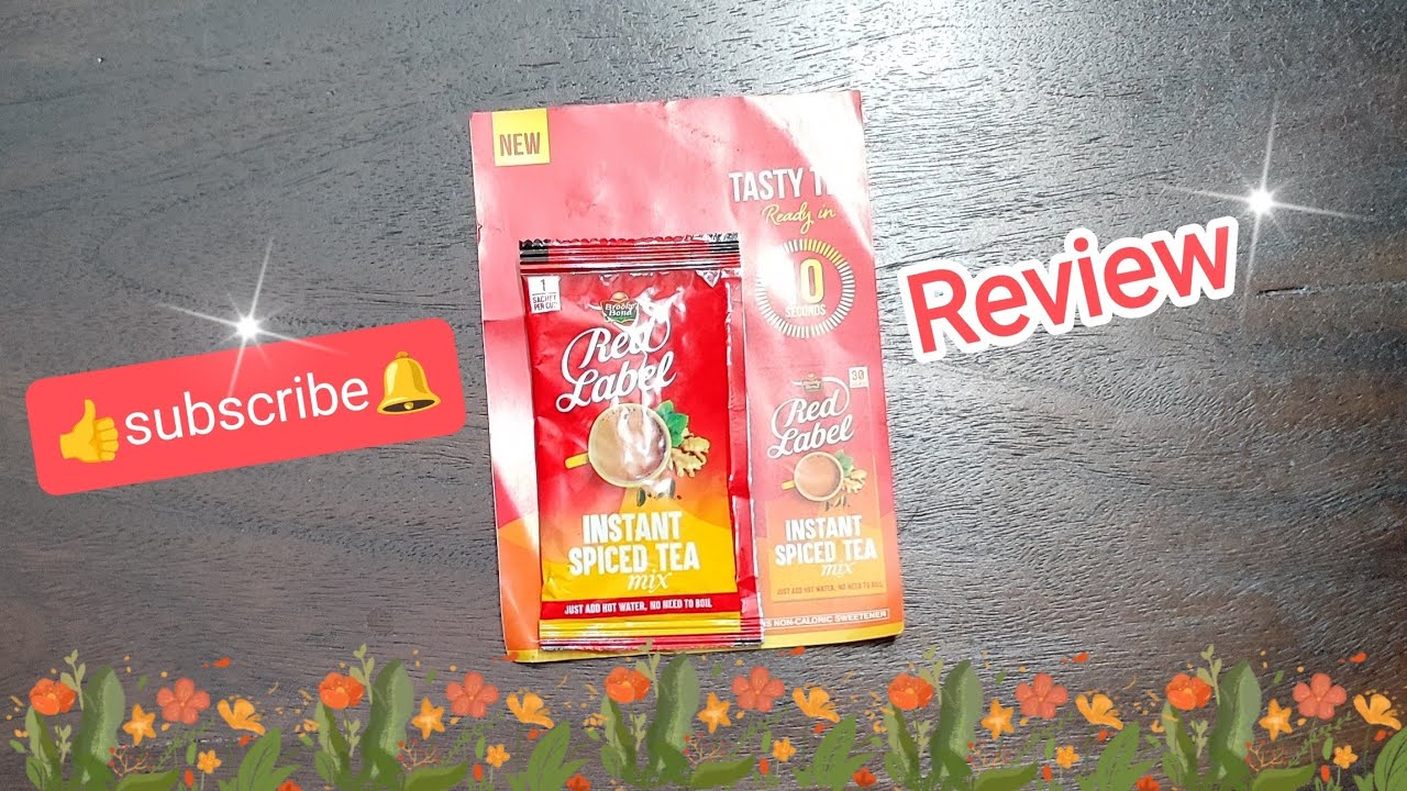 Red Label Instant Spiced Tea Mix Review||Red Label Tea Just Add Hot ...