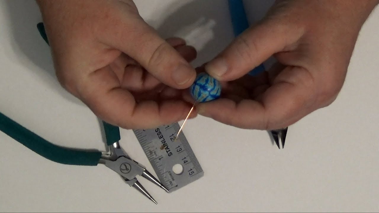 Make and Use Eye Hooks with Polymer Clay Jewelry - YouTube