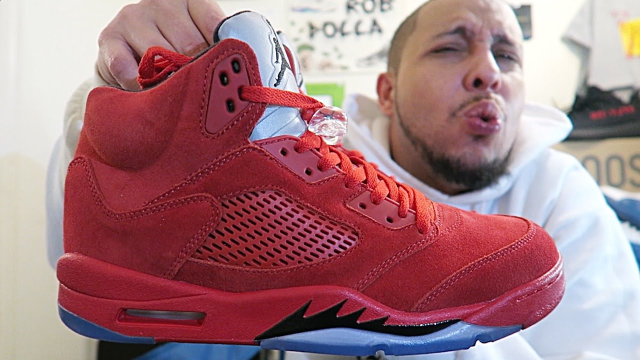 2017 AIR JORDAN 5 "RED SUEDE AKA UNIVERSITY RED" EARLY LOOK & RANT ...