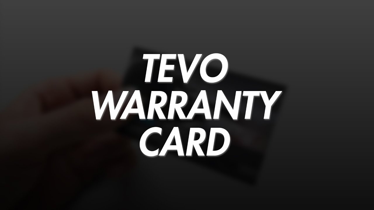 TEVO Warranty Card - YouTube