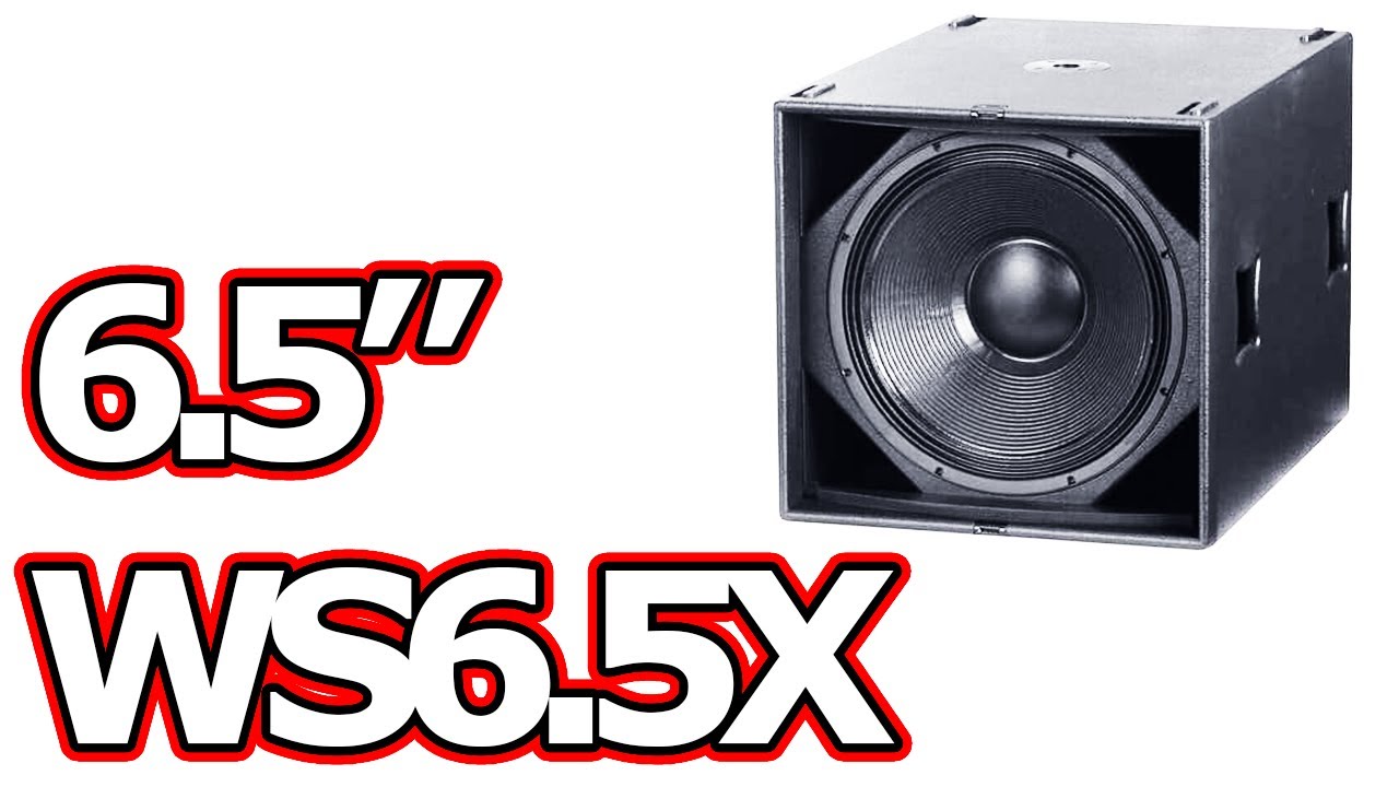 WS6.5X 6.5 INCH SUBWOOFER BASS REFLEX COMPUTED - YouTube